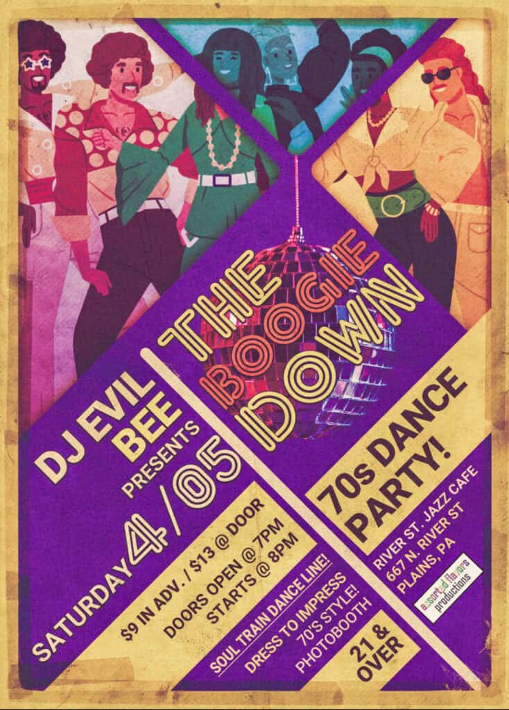 River Street Jazz Cafe - The Boogie Down - 70's Dance Party | Friedman ...